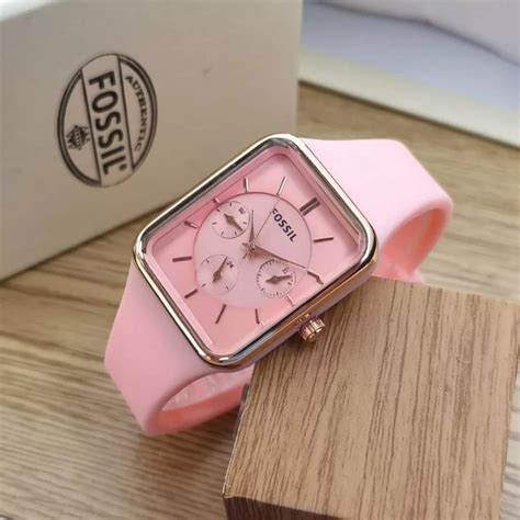 Jual JAM TANGAN WANITA FOSSIL RUBBER BISA COD Shopee Indonesia