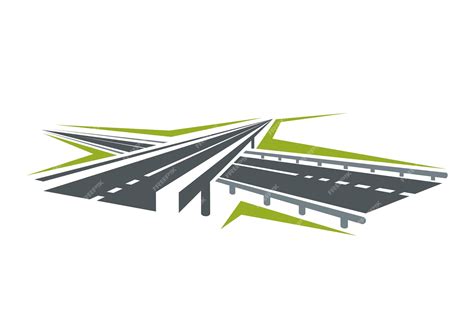 Premium Vector Highway Pass Under Overpass Icon