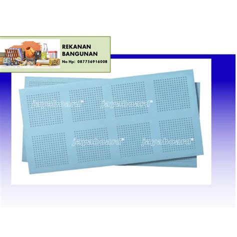Jual Papan Gipsum Akustik Prima Jayabell 12 Mm Gypsum Jayaboard Echostop Kab Tangerang Tk