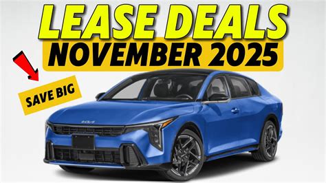 Best Car Lease Deals For November 2025 Top Cars With Lowest Monthly