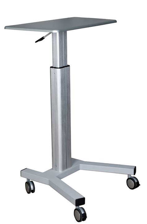 Pc Mobile Computer Cart Trolley With Gaslift 17 China Pc Mobile