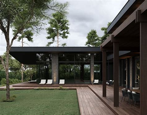 Perm Lysva House Behance Architecture Visualization Architecture