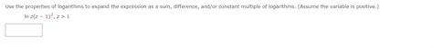 Solved Use The Properties Of Logarithms To Expand The Chegg