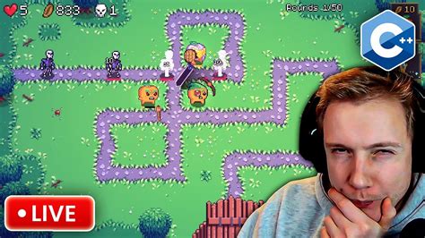 🔴 C Game Dev Tower Defense 🧙 Programming 🧙 Big Day Gameplay Then