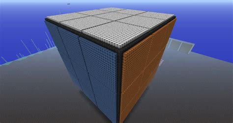 Giant Rubix Cube Minecraft Project