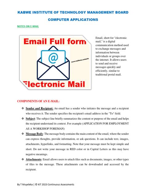 Notes On Emails Pdf Communication Human Communication