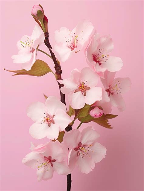 Pink Cherry Blossoms Pink Sakura Beautiful Cherry Blossoms Pastel Pink Background Cherry