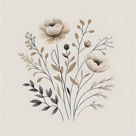 Floral Print Flower Wall Art Minimalist Art Printable Floral Art