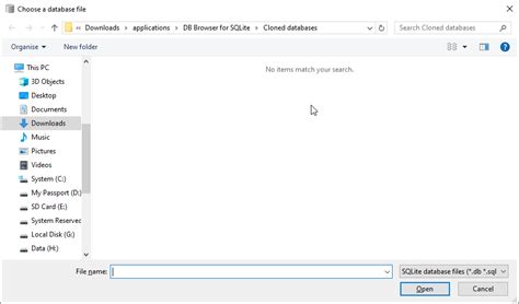 Unable To Open Database File Error When Selected Public From The