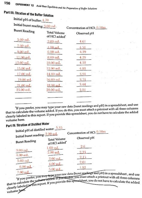EXERCISE NAME LAB SECTION DATE Report Data Part I Chegg