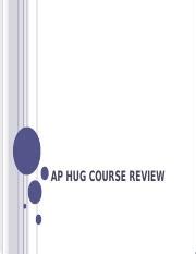 AP HUG Course Review New 2018 Pptx AP HUG COURSE REVIEW UNIT 1 NATURE AND PERSPECTIVES The