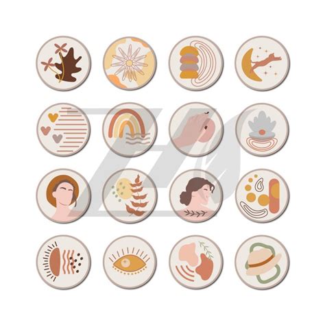 دانلود وکتور کاور هایلایت اینستاگرام انتزاعی دانلود رایگان فایل لایه