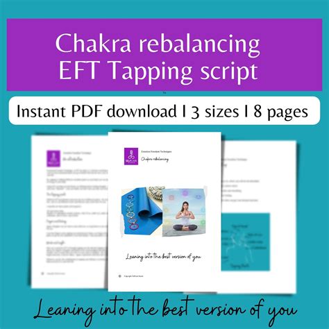 Eft Tapping Script To Rebalance Chakras Eft Guide To Align Your Energy