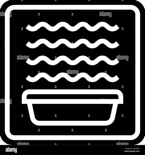 Microwave Safe Label Product Caution Glyph Icon Vector Illustration