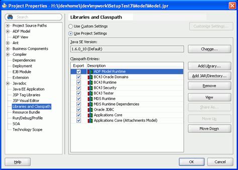 Setting Up Your Jdeveloper Workspace And Projects 11g Release 4 1114