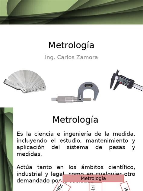 Clase 3 Metrología Pdf Metrología