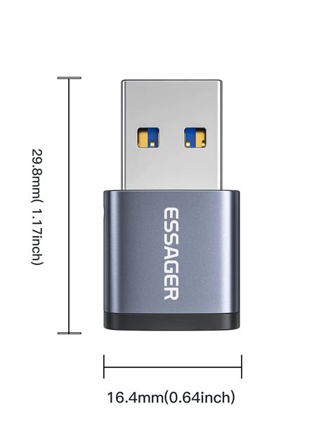 Essager Set USB Type C OTG Adapter Type C USB C Male To USB Female Converter Compatible
