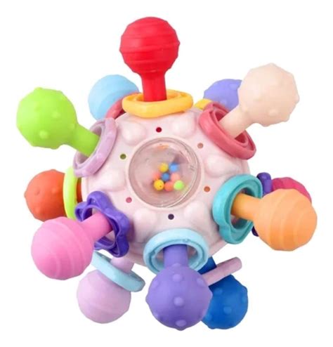 Pelota Sensorial Multifuncional Para Bebe S Montessori 4 En 1