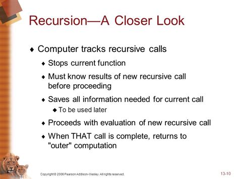 Chapter 13 Recursion Copyright © 2006 Pearson Addison Wesley All