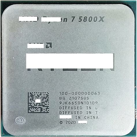 Cpu 5800x R7 5800x 3 8 Ghz Eight Core 16 Thread Cpu Processor 7nm L3 32m 100 000000063 Socket
