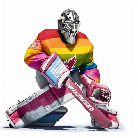 Premium Ai Image Hokey Player