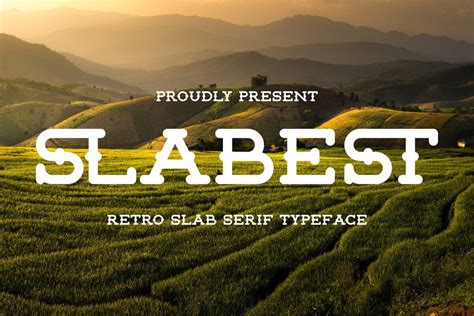 Slabest Retro Slab Serif Typeface So Fontsy