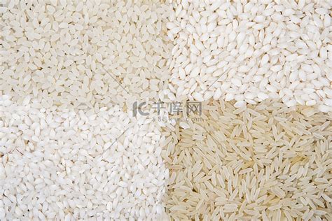各种颜色、形状的大米品种高清摄影大图 千库网
