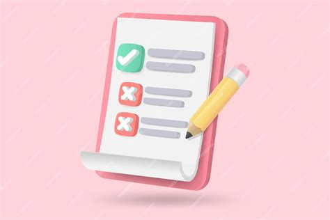 Premium Vector 3d White Clipboard Task Management Todo Check List