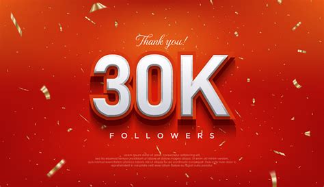 30k 추종자에게 감사하는 우아한 숫자 최신 프리미엄 벡터 디자인 30 킬로미터에 대한 스톡 벡터 아트 및 기타 이미지 30 킬로미터 3차원 형태 Number
