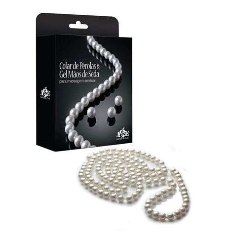 Colar De Pérolas Para Massagem Sensual Sex Shop Loja Do Prazer