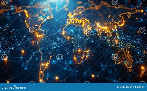 Explore The Visualization Of Worldwide Digital Links And Connections