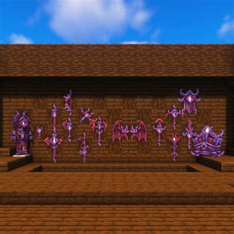 Demonic Weapon Assortment Kill Effect Minecraft Texture Pack