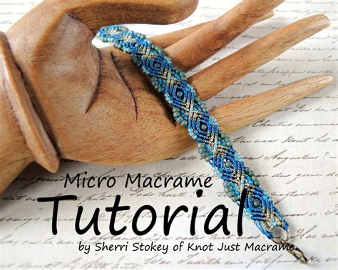 Micro Macrame Tutorial Peacock Bracelet Pattern Beaded Macrame Jewelry Making Diy Etsy