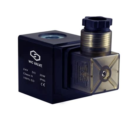 2w Series 24v Dc Electric Solenoid Valve Coil Din Connector Wic Valve
