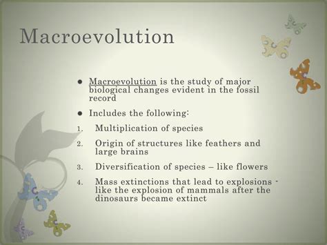 PPT Macroevolution PowerPoint Presentation Free Download ID