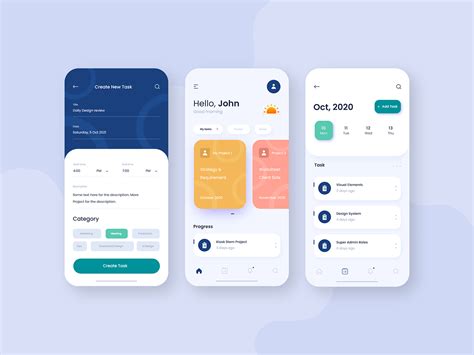 Task Manager App UI On Behance