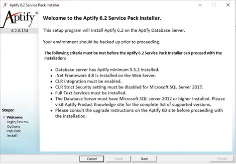 Installing Aptify 62 Server Software Aptify Support