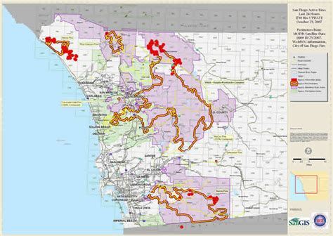 San Diego Wildfire Map