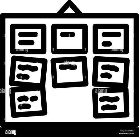 Card Sorting Ux Ui Design Line Icon Vector Card Sorting Ux Ui Design Sign Isolated Contour