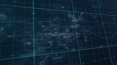 Animation Of Dna And Data Processing Over Grid On Dark Background Stock Video Video Of