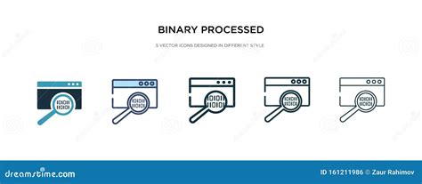 Binary Processed Mobile Analysis Icon In Different Style Vector Illustration Two Colored And