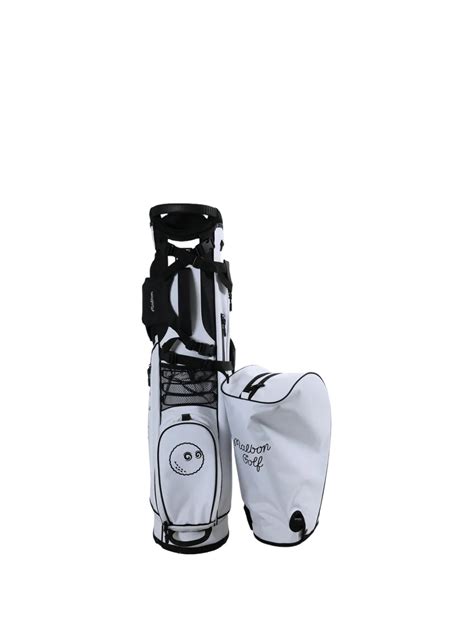 Malbon Golf Logo Embroidered Walking Golf Bag White Farfetch