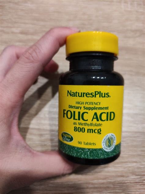 Natures Plus Folic Acid 800mg Health And Nutrition Health Supplements
