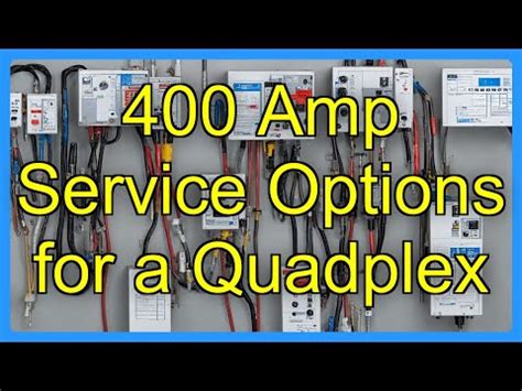 400 Amp Service Options For A Quadplex Youtube
