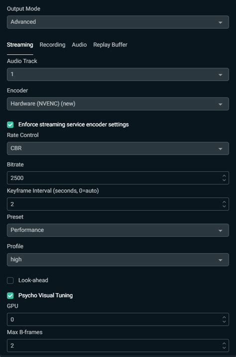 For Lower Cpu Usage Do I Want Preset Performance And Profile High On