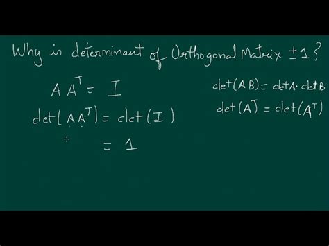 Orthogonal Matrix