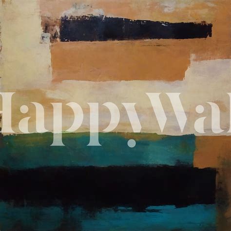 Rustic Abstract Color Block Wallpaper