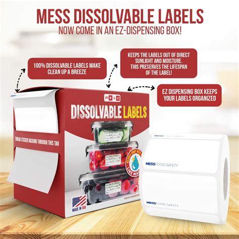 Reusable And Erasable Labels For Food Containers 96 Pack Mess Brands