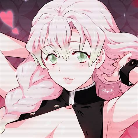 MιᴛꪩᥒꪱX Mitsuri Kanroji Kimetsu no Yaiba Anime Demon Slayer Icon Love Hashira Simple