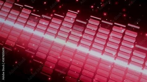 Sound Equalizer Digital Music Or Sound Wave Footage Audio Waveform